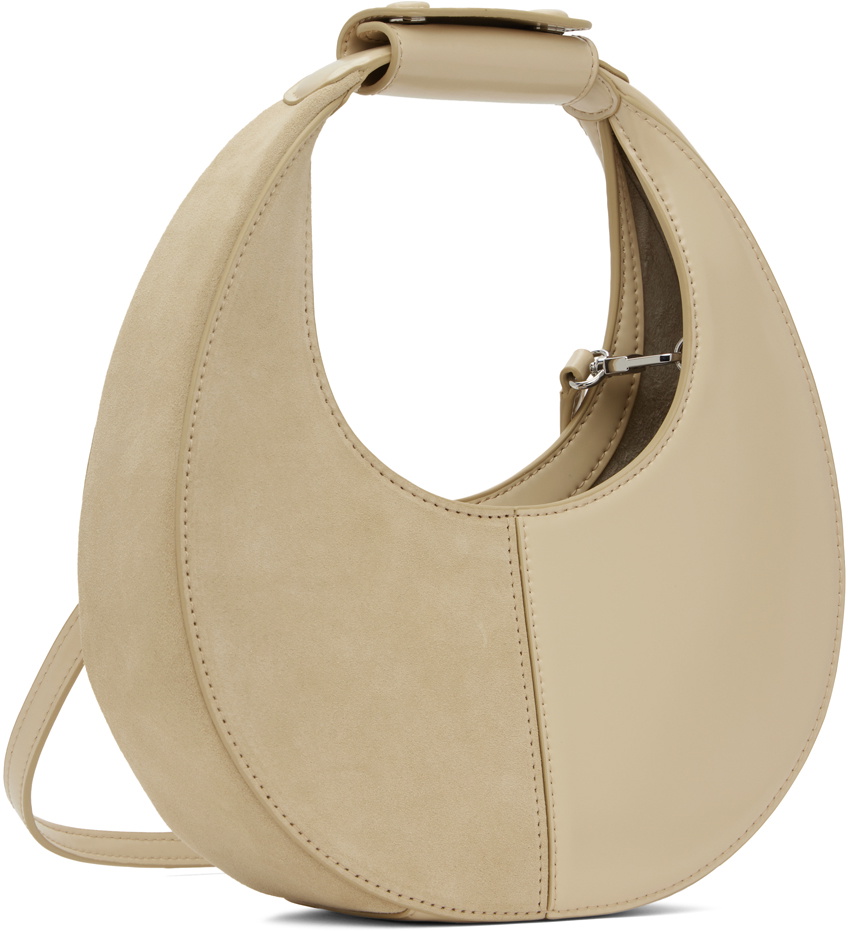 Staud Beige Mini Moon Split Bag Staud