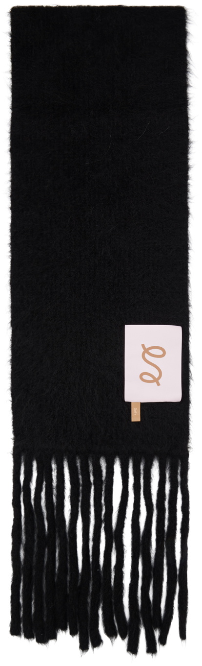 Séfr Black Fuzzy Scarf Séfr