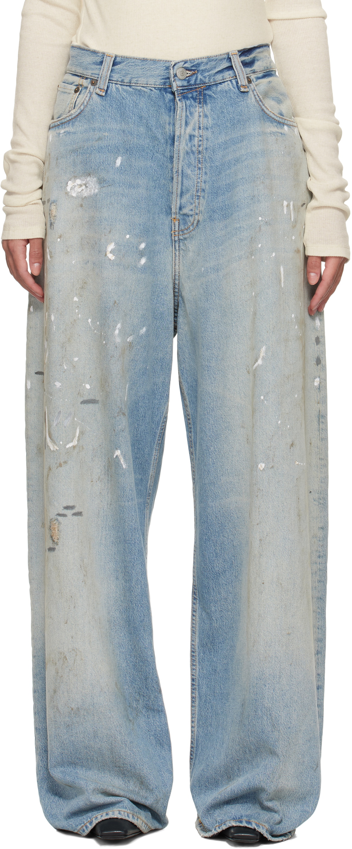 Acne Studios Blue Super Baggy Fit 2023F Jeans Acne Studios
