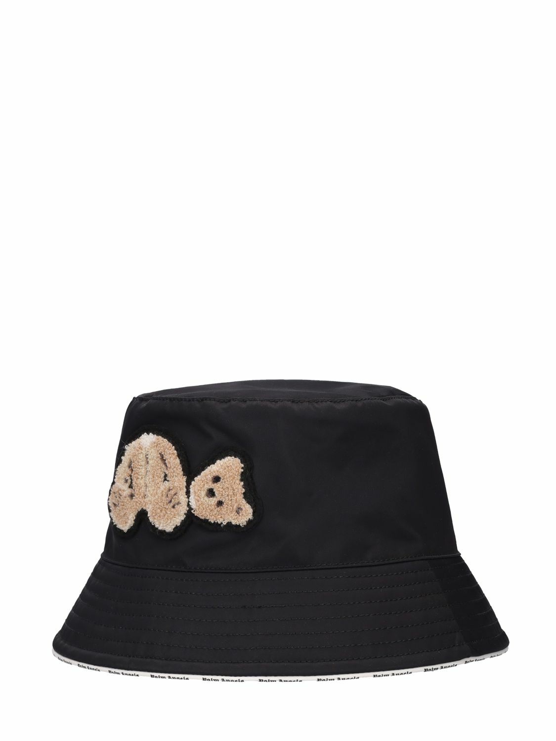 PALM ANGELS Bear Cotton Bucket Hat Palm Angels