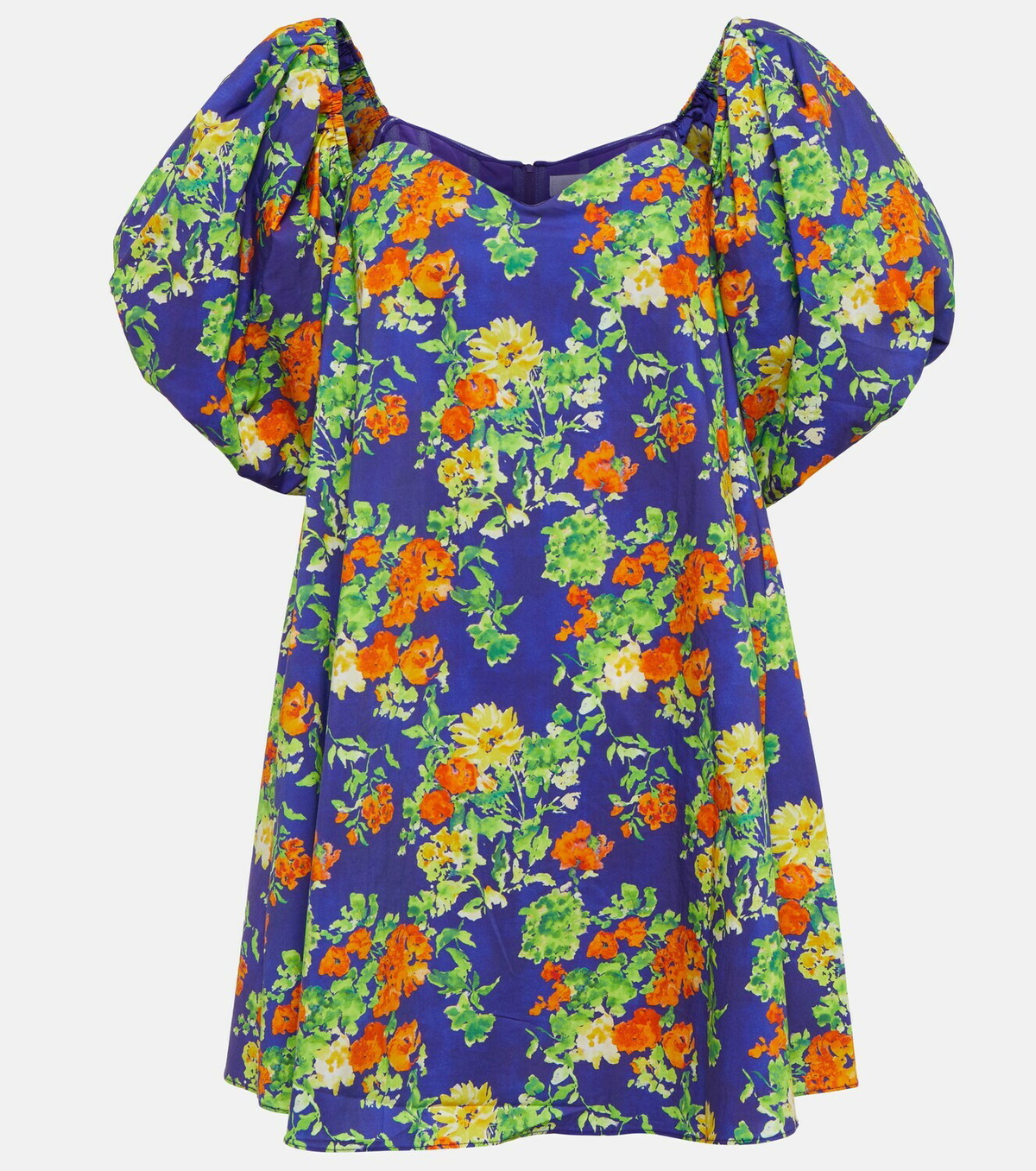 Caroline Constas Palmer Floral Minidress Caroline Constas
