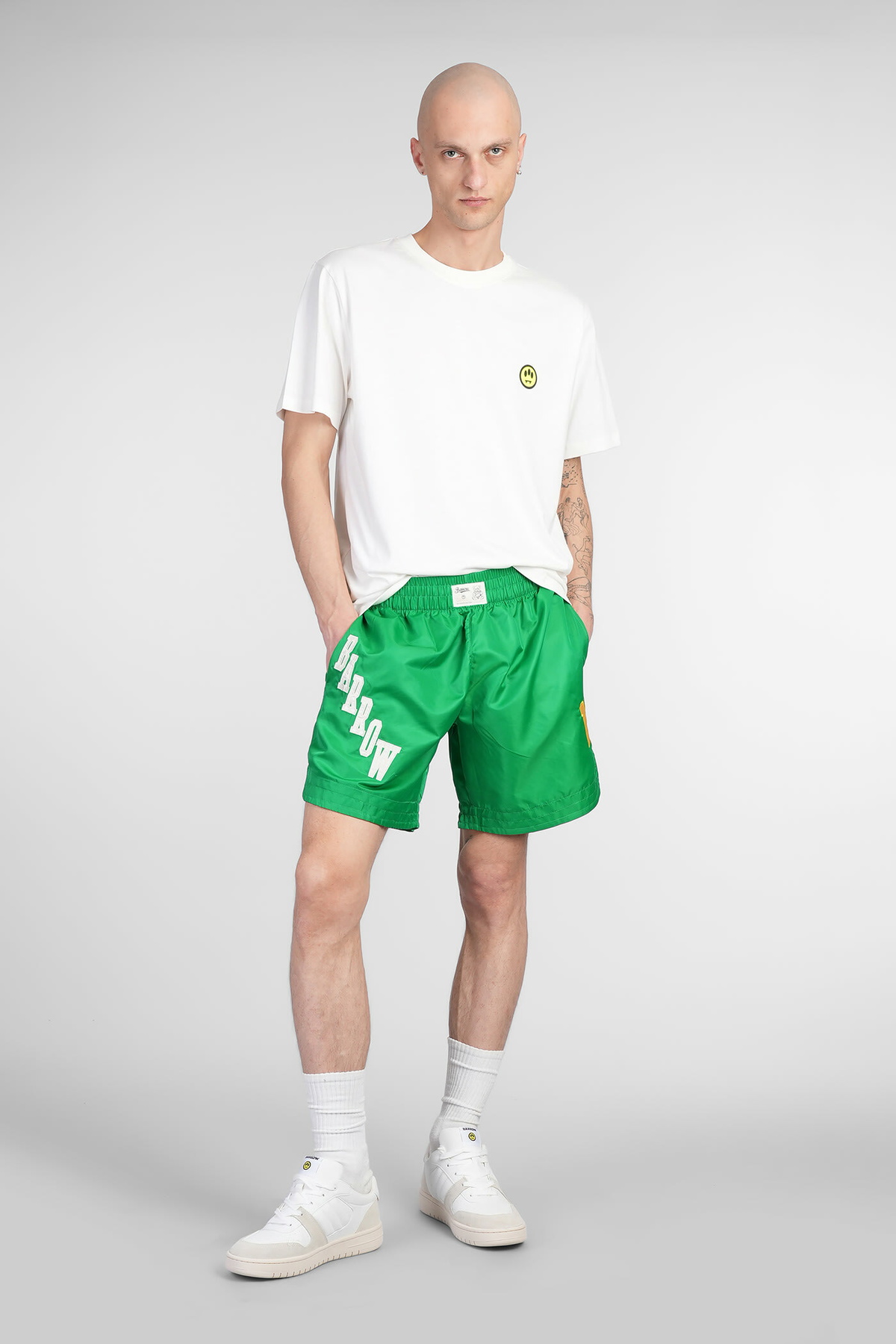 Barrow Shorts In Green Polyamide Barrow