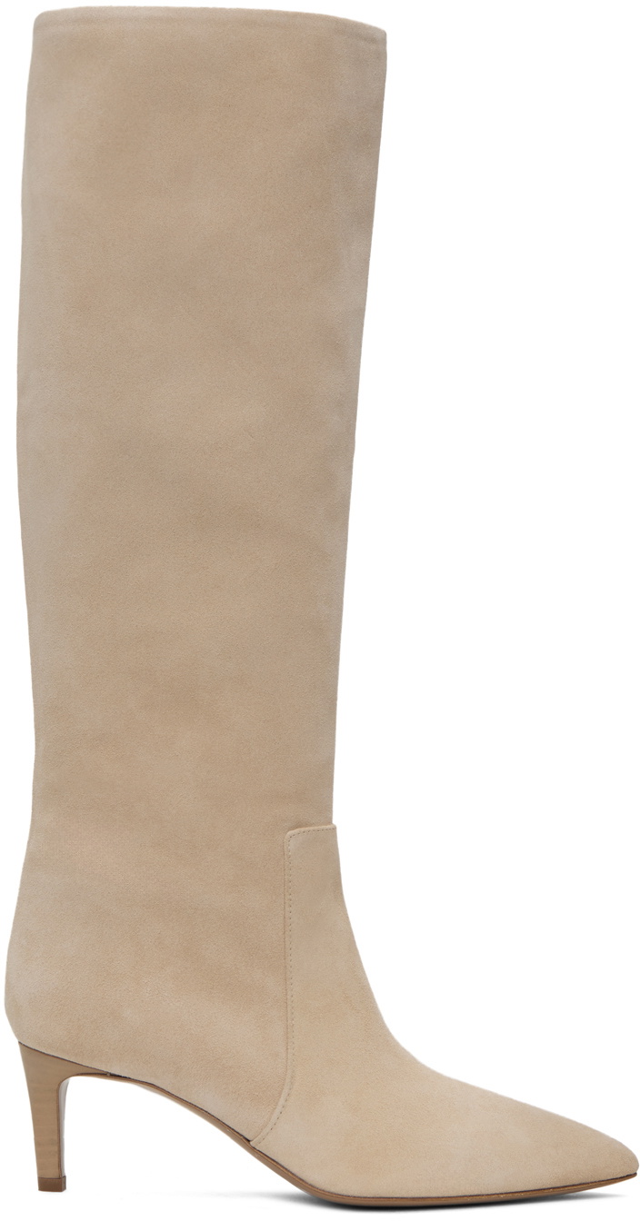 Paris Texas Beige Suede Boots Paris Texas