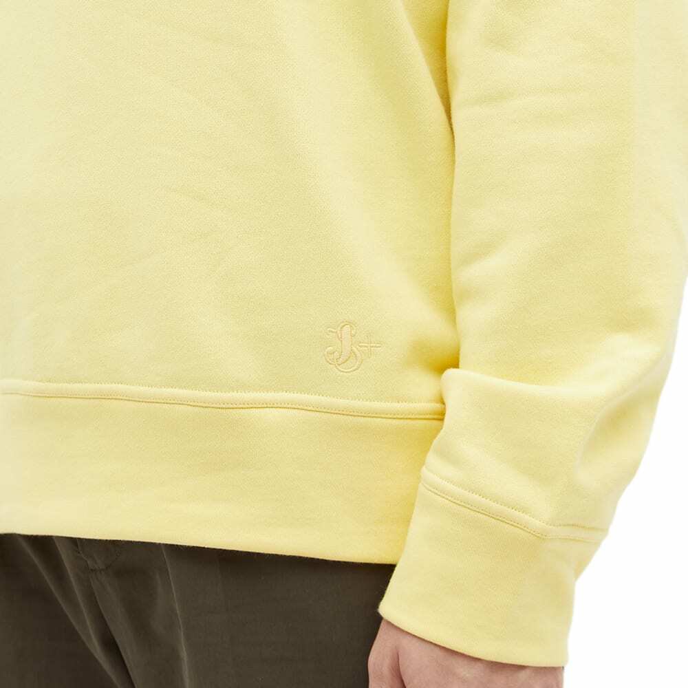 Jil Sander Men's Popover Hoody in Bright Yellow Jil Sander