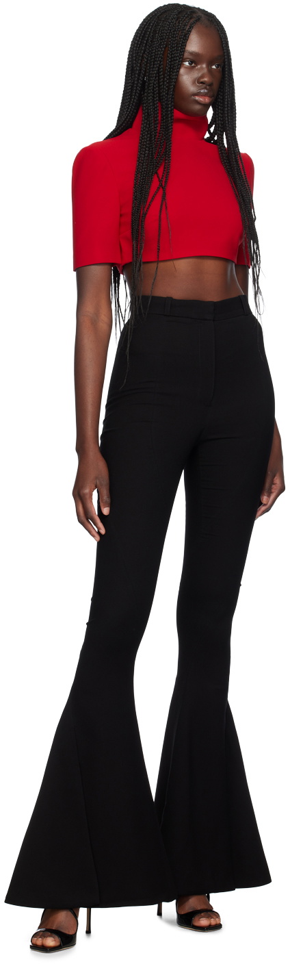 Mônot Red High Neck Top Monot