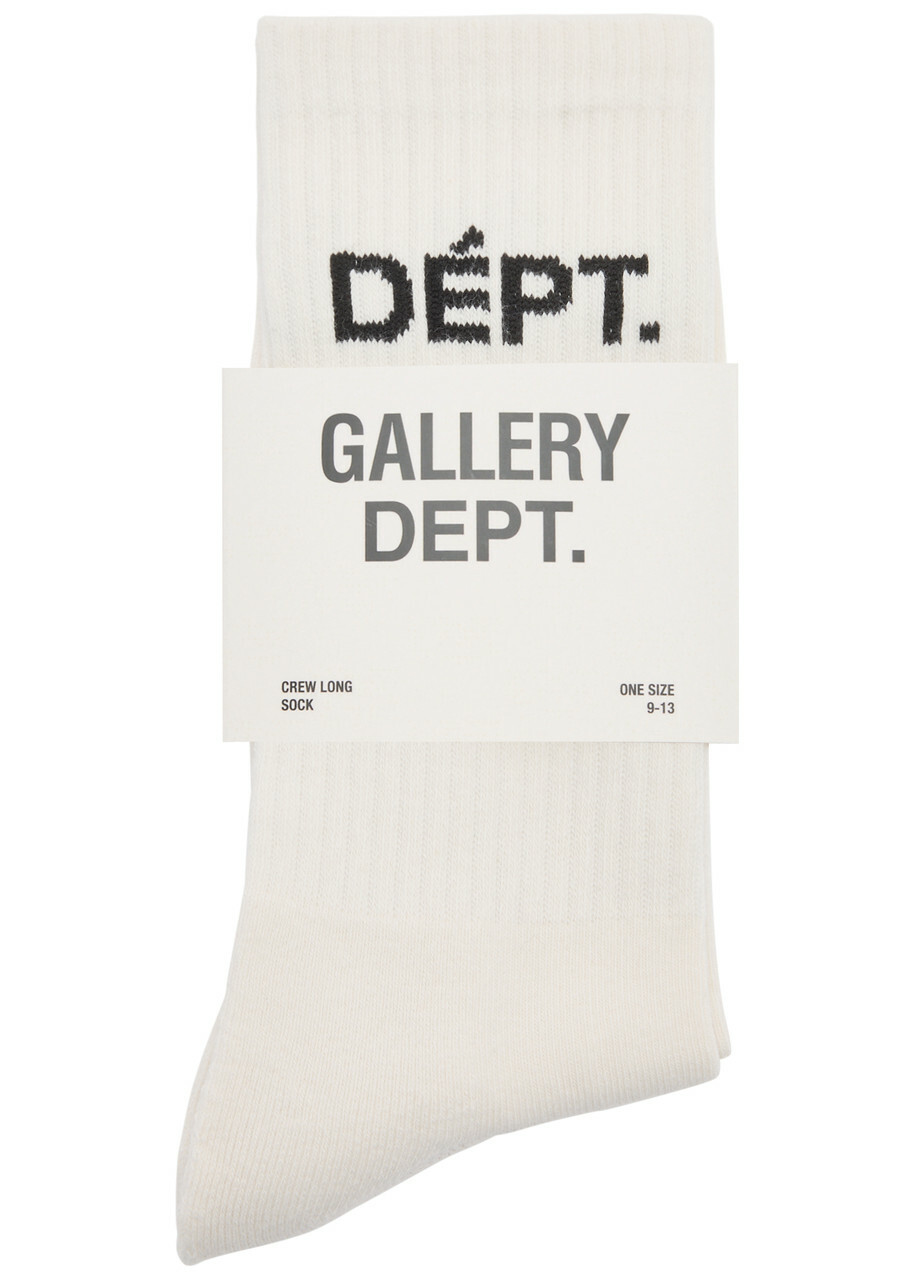 Gallery Dept. Logo-intarsia Cotton-blend Socks - White - One Size Gallery Dept.