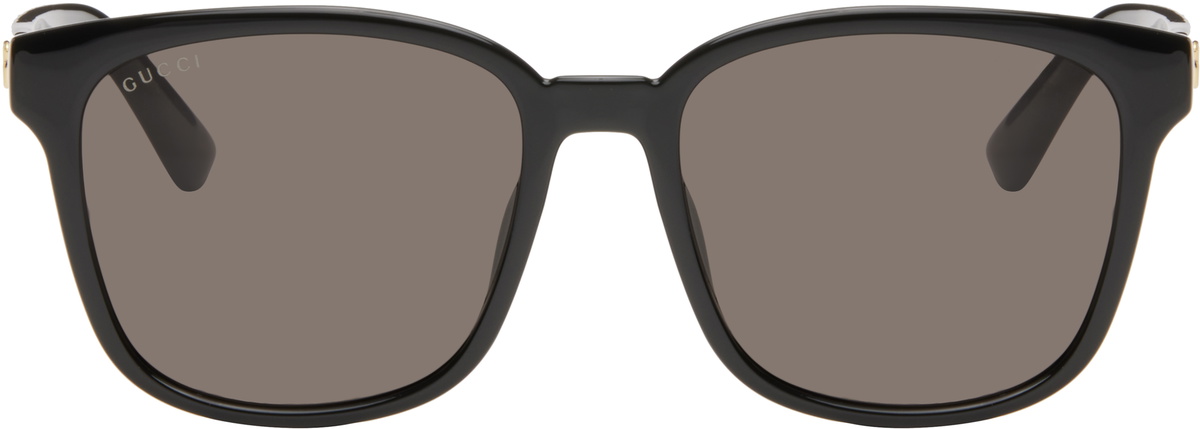 Gucci Black Lines Thin Square Acetate Sunglasses Gucci
