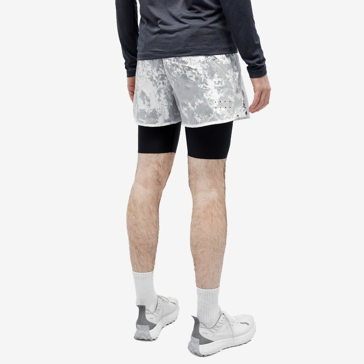 Over Over Men's 2 Layer Shorts in White Foil OVER OVER