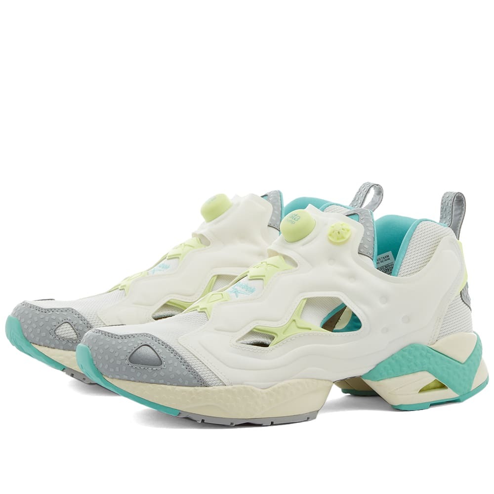 Reebok Men's Instapump Fury 95 Sneakers in Chalk/Classic Teal/Energy Reebok