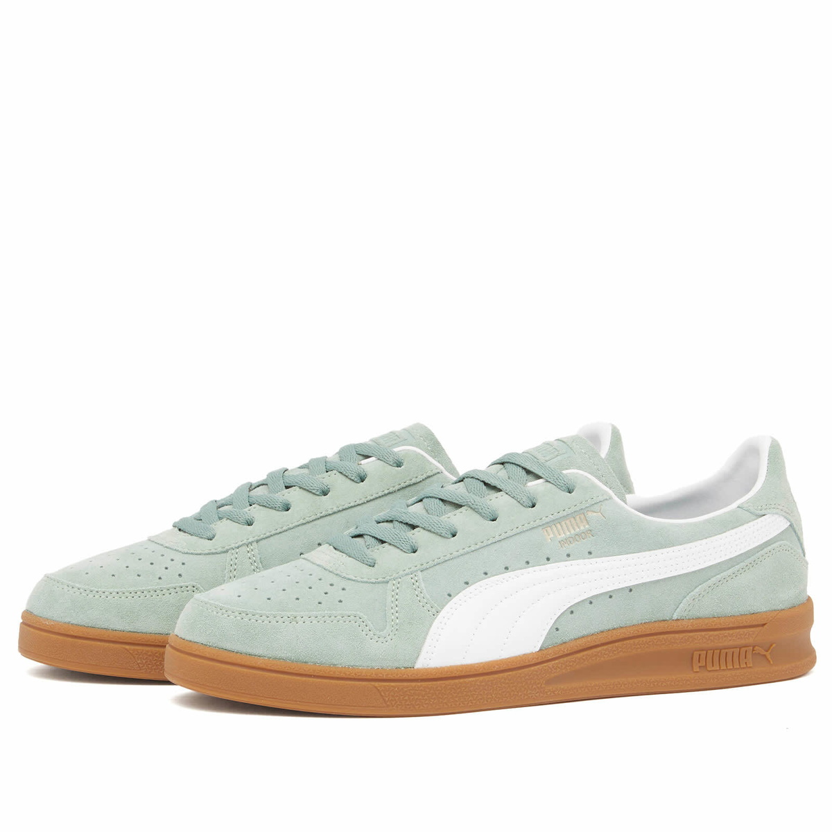 Puma Indoor Soft in Green Moon/White Puma