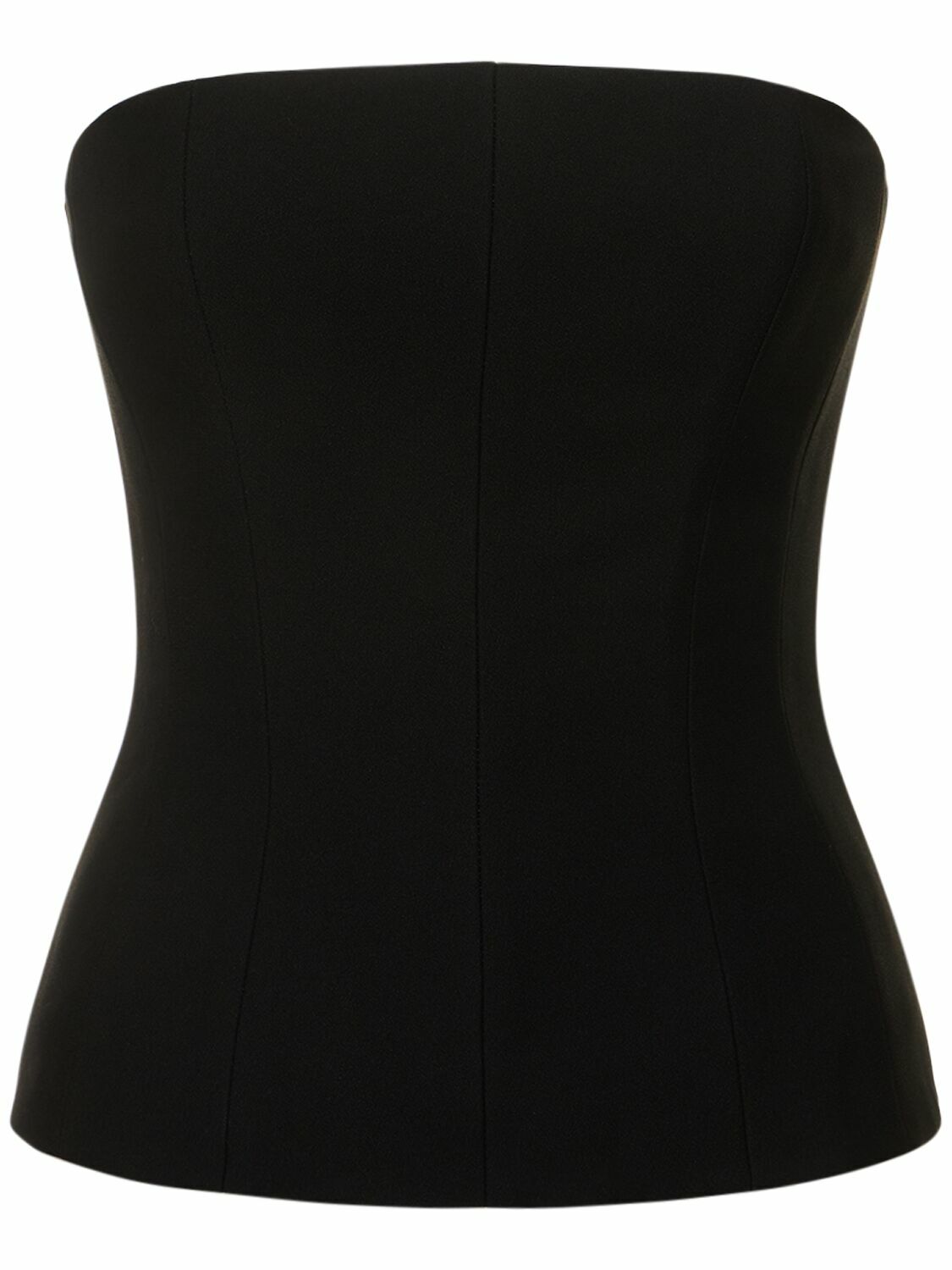 MÔNOT Strapless Crepe Bustier Top Monot