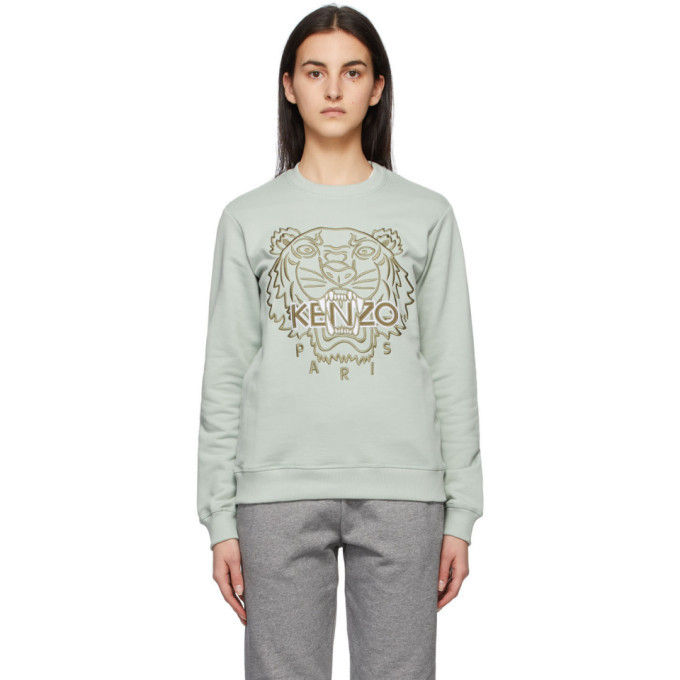 Kenzo Green Classic Tiger Sweatshirt Kenzo