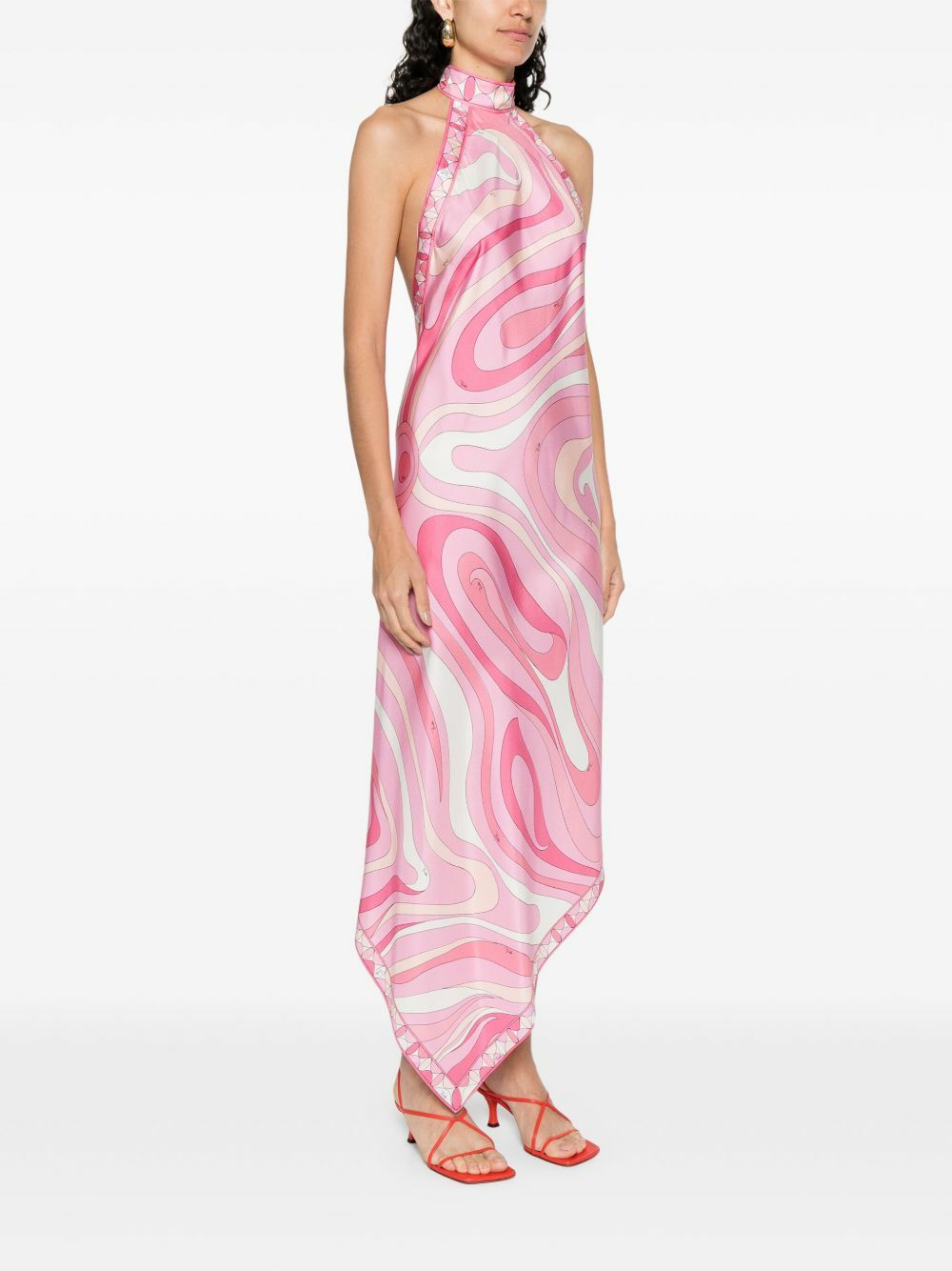 PUCCI Iride-Print Midi Dress Emilio Pucci