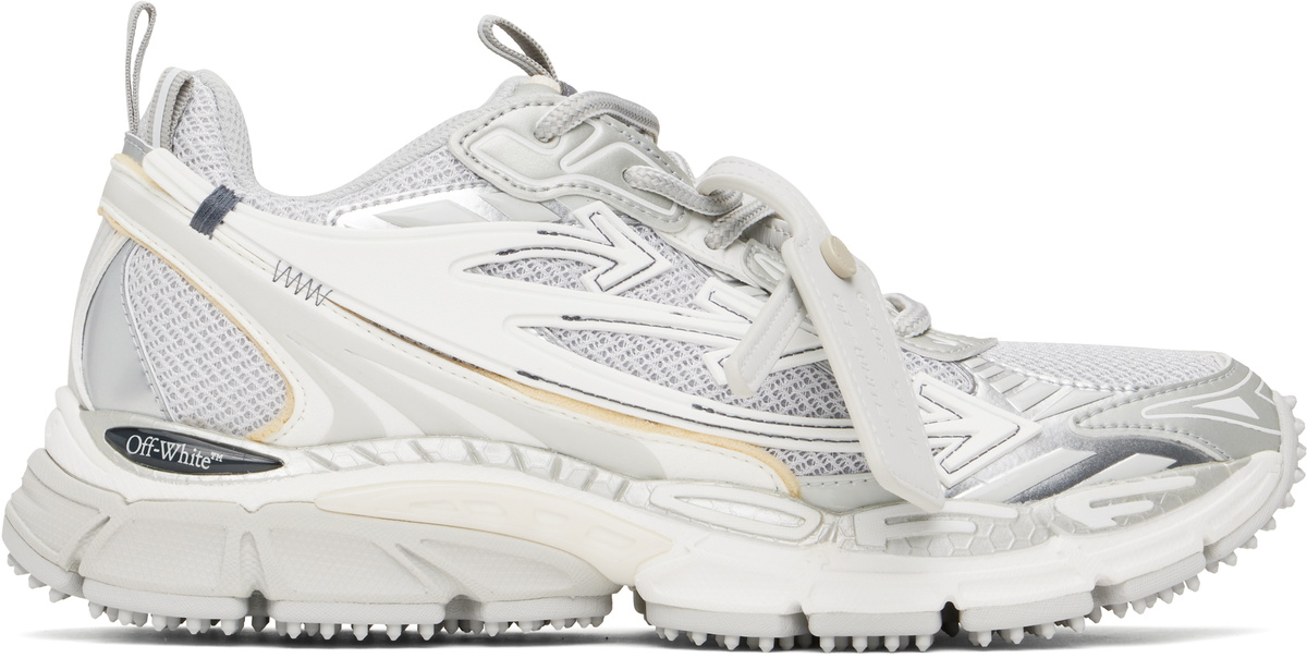 Off-White White & Silver Be Right Back Sneakers Off-White