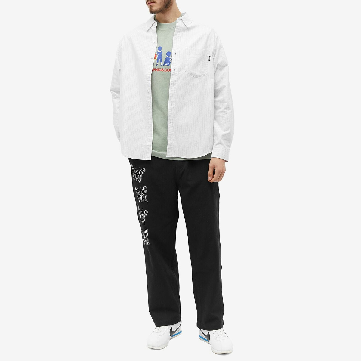 Lo-Fi Men's Blocks T-Shirt in Ice Lo-Fi