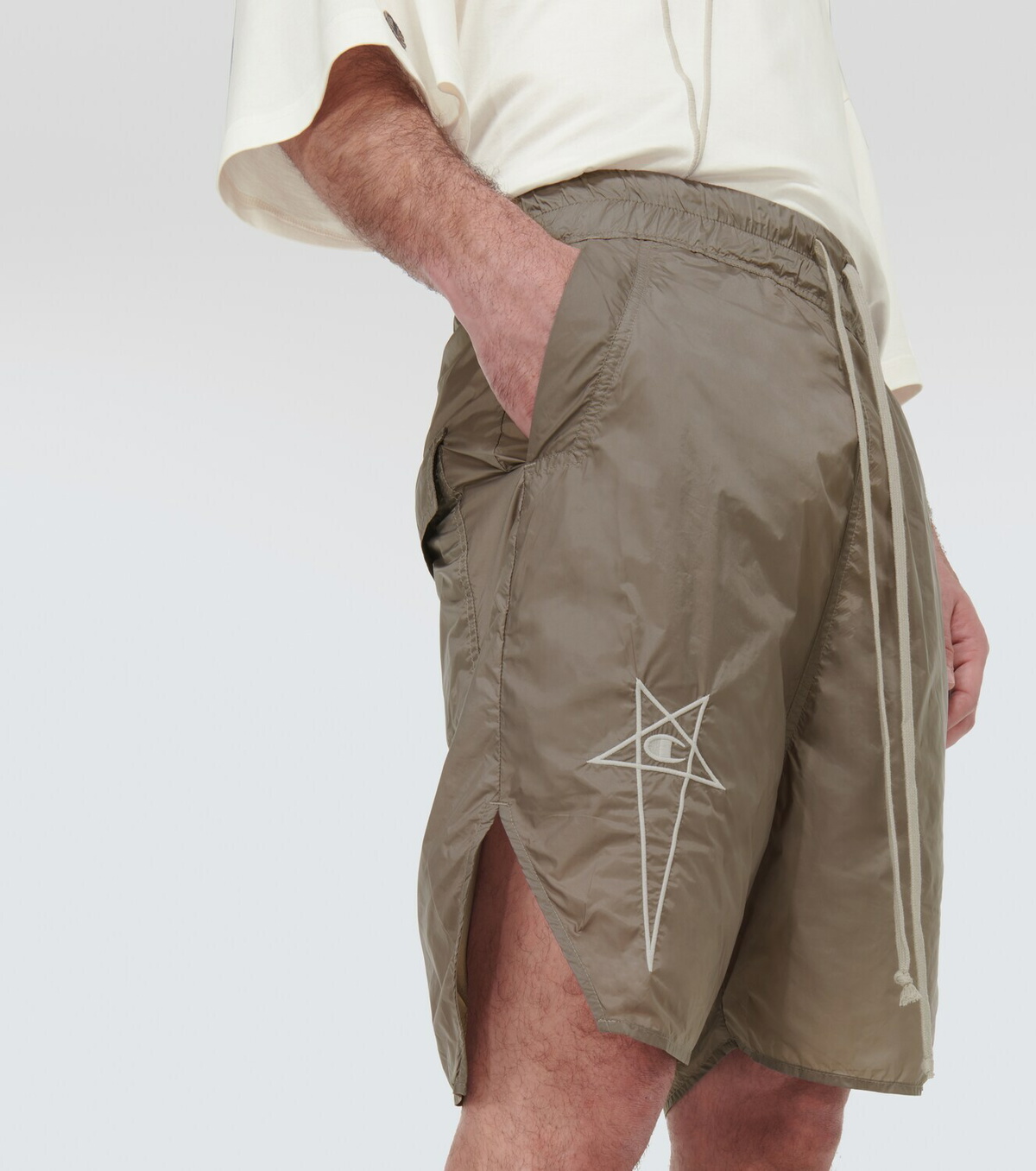 Rick Owens x Champion® Beveled Pods mesh shorts Rick Owens