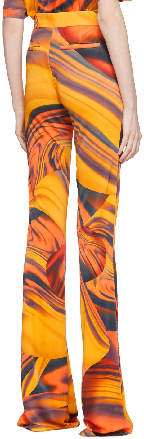 The Attico Orange Rachel Trousers The Attico