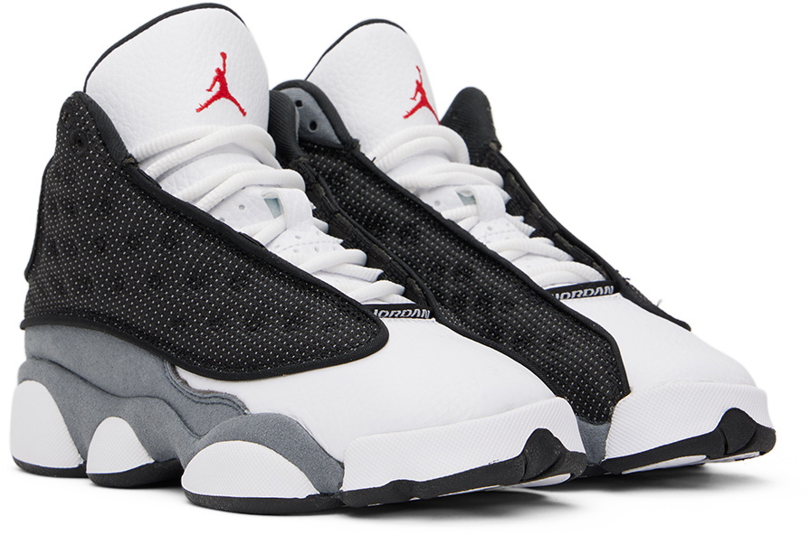 Nike Jordan Kids Gray & White Air Jordan 13 Retro Big Kids Sneakers ...