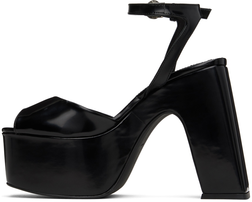 Coperni Black Bridge Platform Sandals Coperni