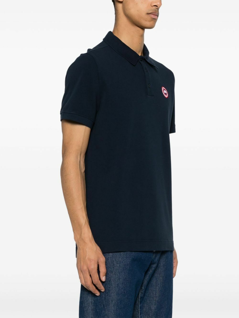 Canada Goose Blue Beckley Cotton Polo Shirt Canada Goose