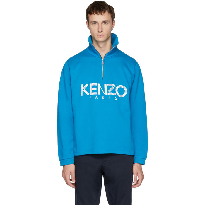 Kenzo Blue Logo Sweater Kenzo