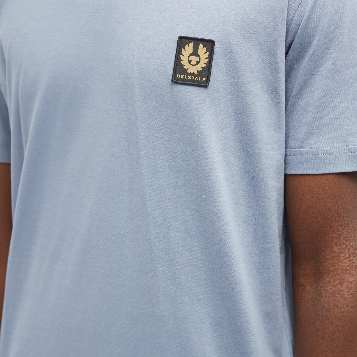 Belstaff Men's Patch T-Shirt in Blue Flint Belstaff