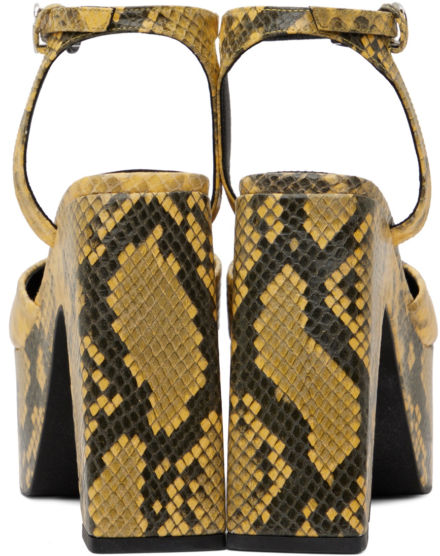 Coperni Yellow Bridge Heels Coperni