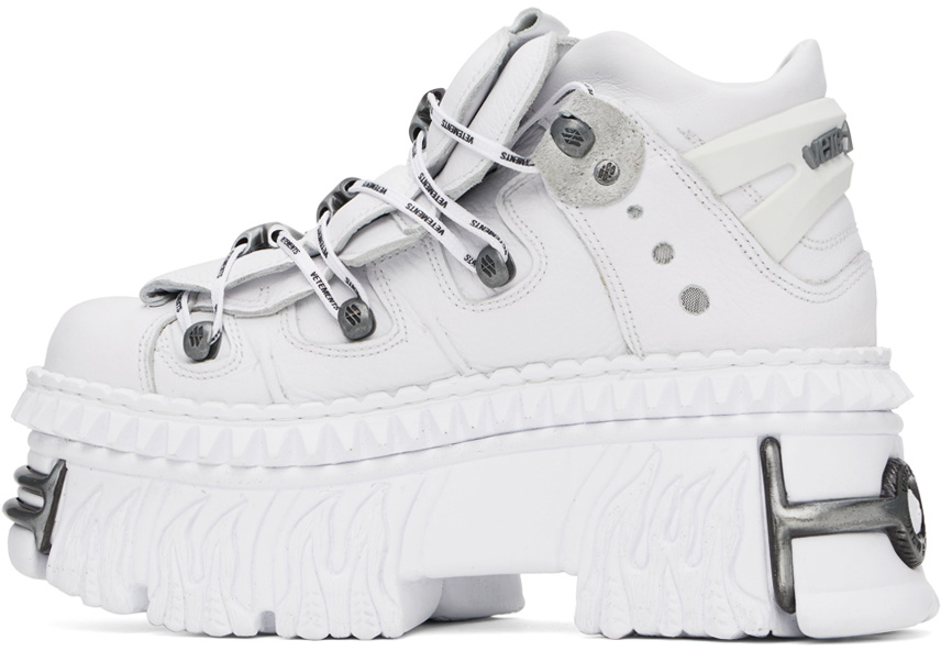 VETEMENTS White New Rock Edition Platform Sneakers Vetements