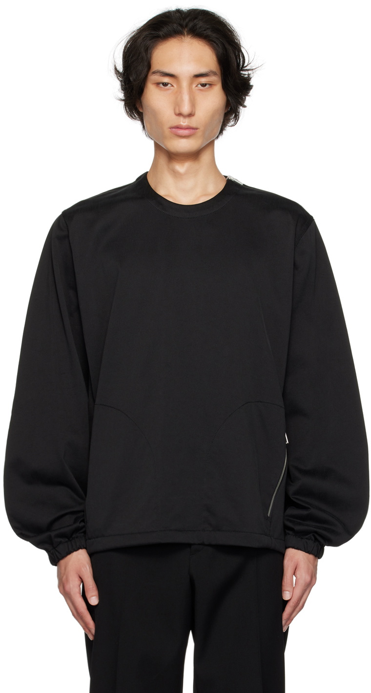 Jil Sander Black Zip Sweatshirt Jil Sander