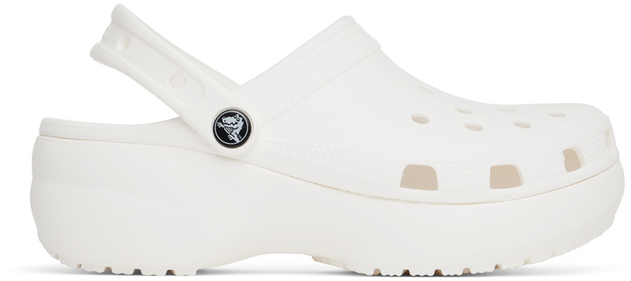 Crocs White Classic Platform Clogs Crocs