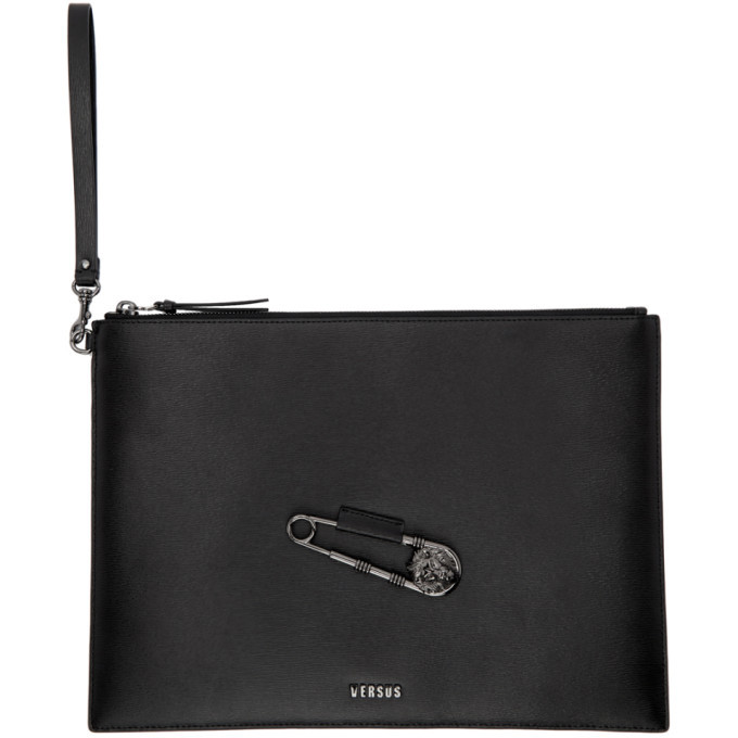 Versus Black Safety Pin Pouch Versus