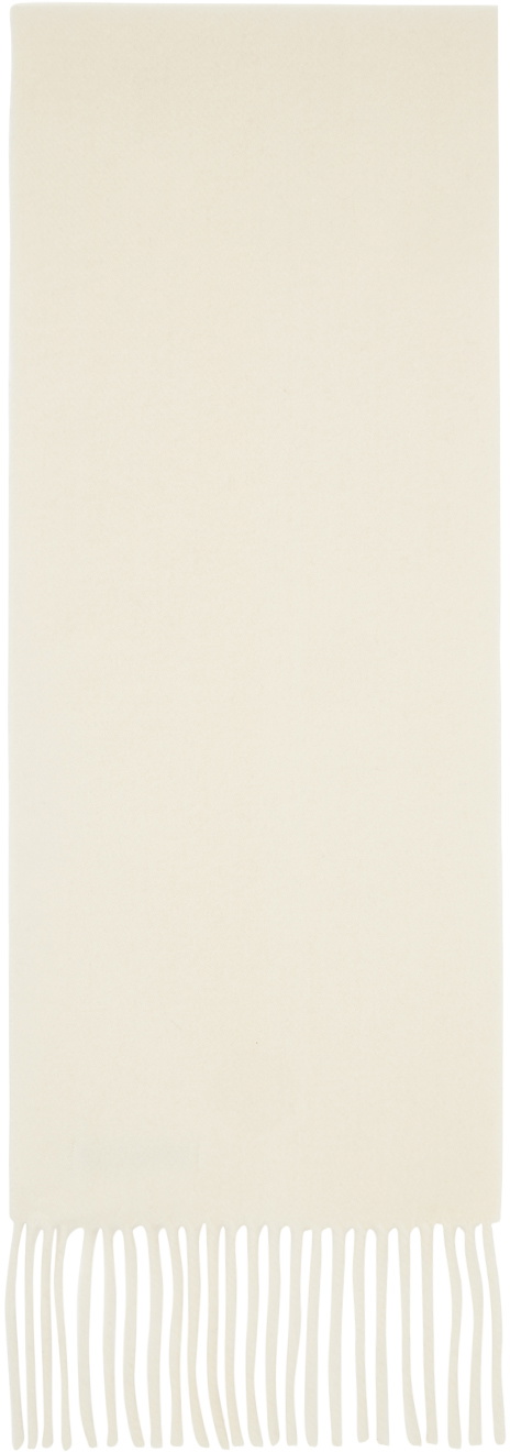 Acne Studios Off-White Wool Fringe Scarf Acne Studios