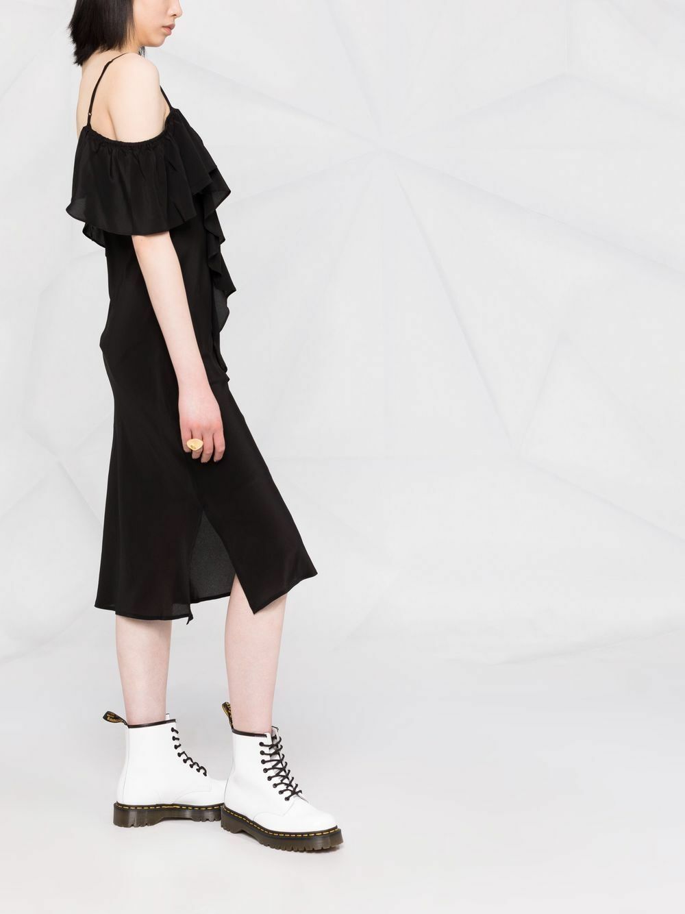 GOLDHAWK - Dress With Rouches Goldhawk