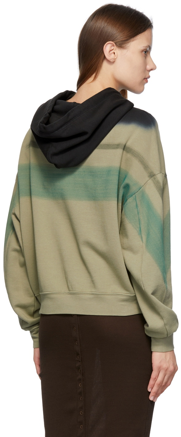 Eckhaus Latta Green Gradient Hoodie Eckhaus Latta