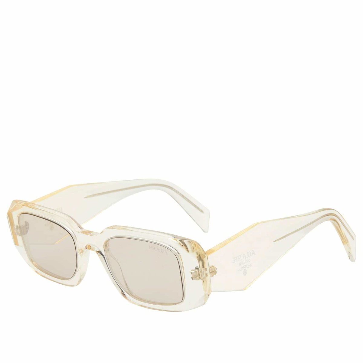 Prada Eyewear Women's 17WS Sunglasses in Transparent Champagne Prada