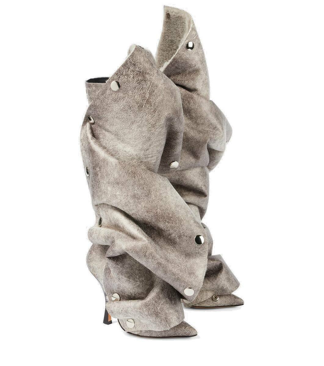 Y/Project Snap faux leather knee-high boots Y/Project