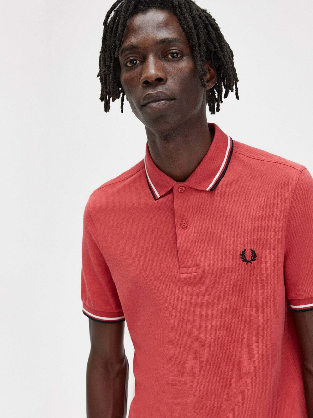 Fred Perry Polo Shirt Red Mens Fred Perry