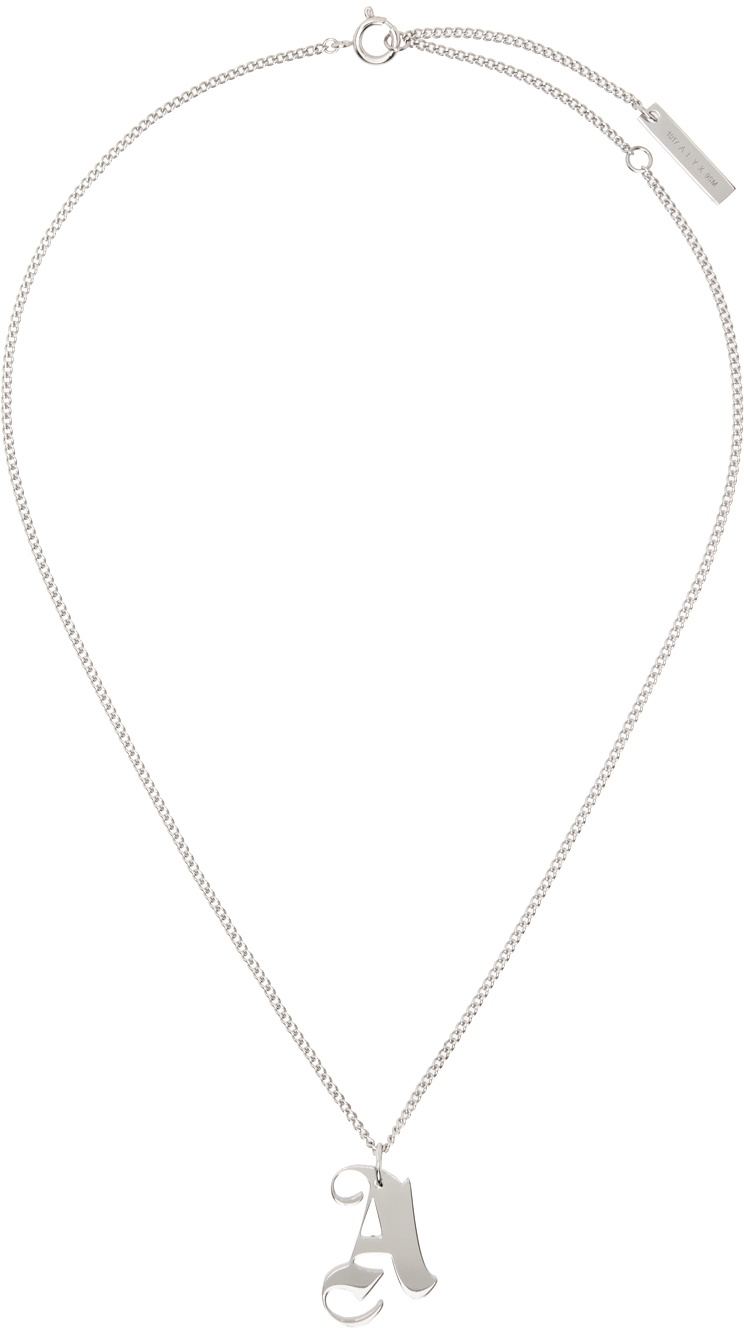 1017 ALYX 9SM Silver 'A' Necklace 1017 ALYX 9SM
