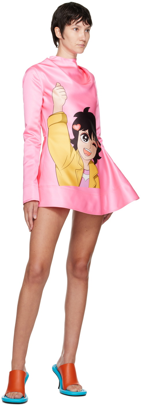 JW Anderson Pink Graphic Blouse JW Anderson