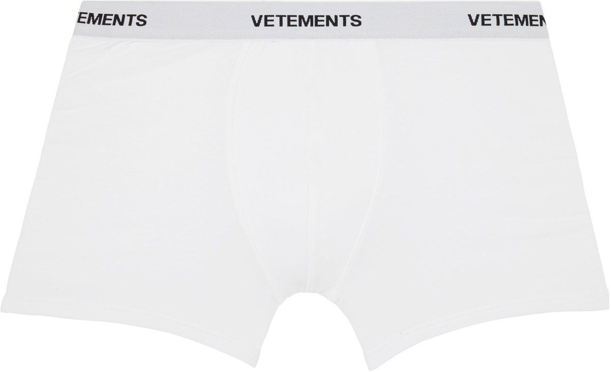 VETEMENTS White Logo-Woven Boxer Briefs Vetements