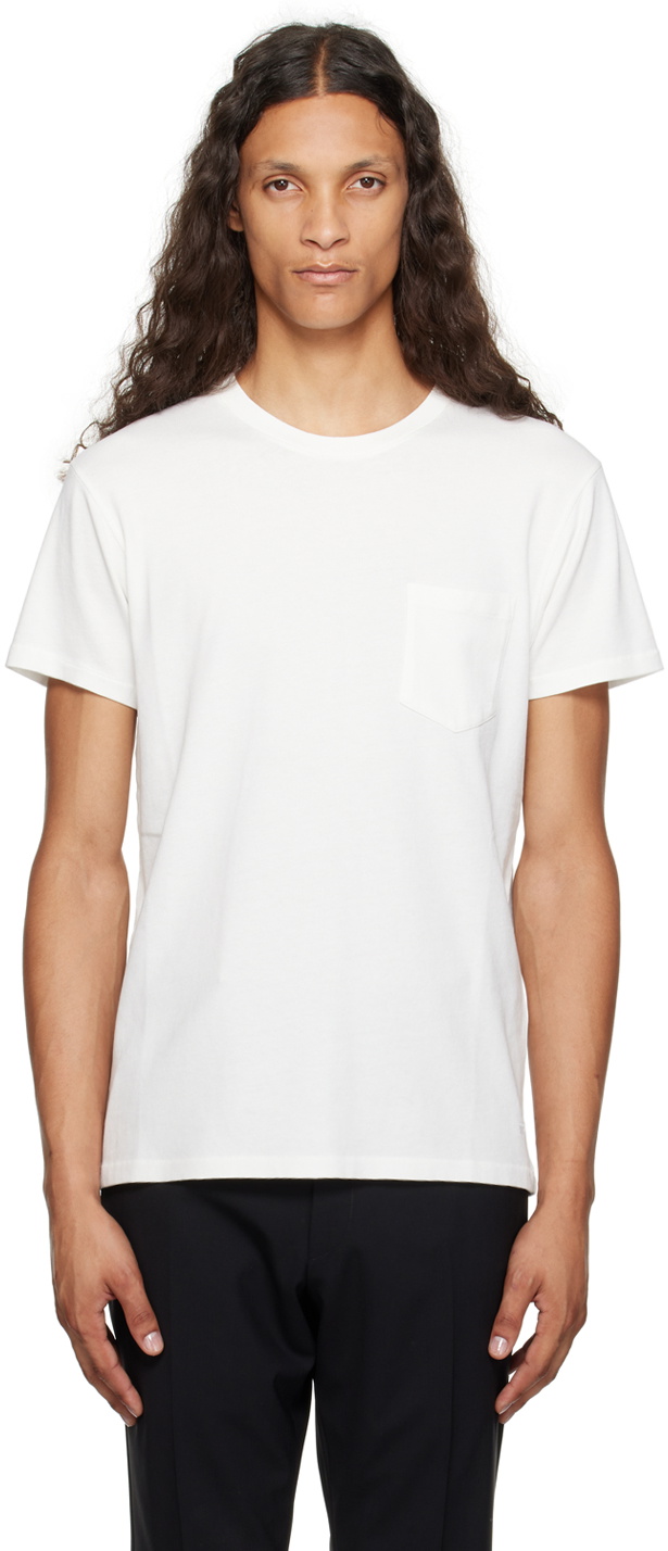 TOM FORD White Cold-Dyed T-Shirt TOM FORD