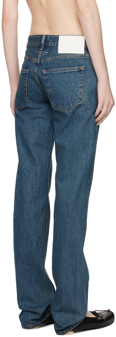 MM6 Maison Margiela Blue Five-Pocket Jeans MM6 Maison Margiela