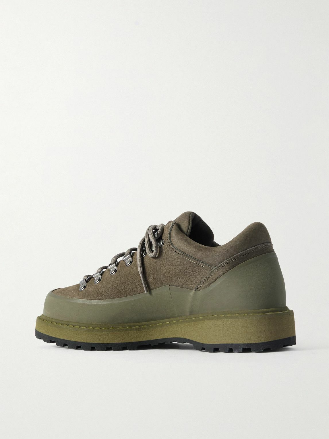 Diemme - Cornaro Rubber and Nubuck-Trimmed Suede Boots - Gray Diemme