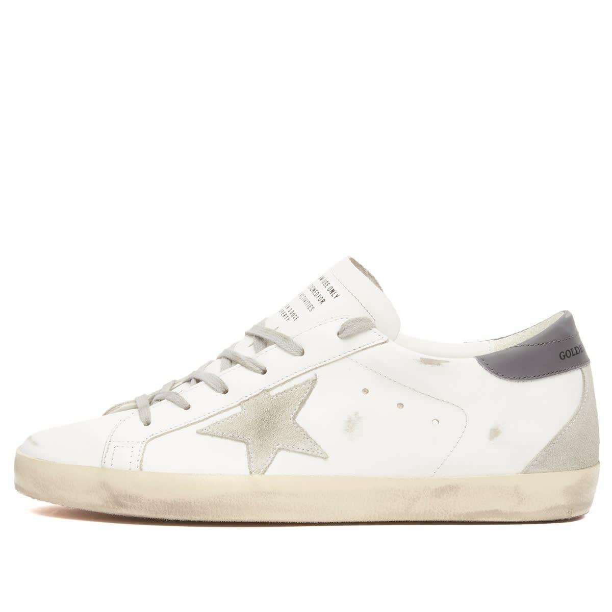 Golden Goose Women's Super Star in White/Ice/Dark Gray Golden Goose ...