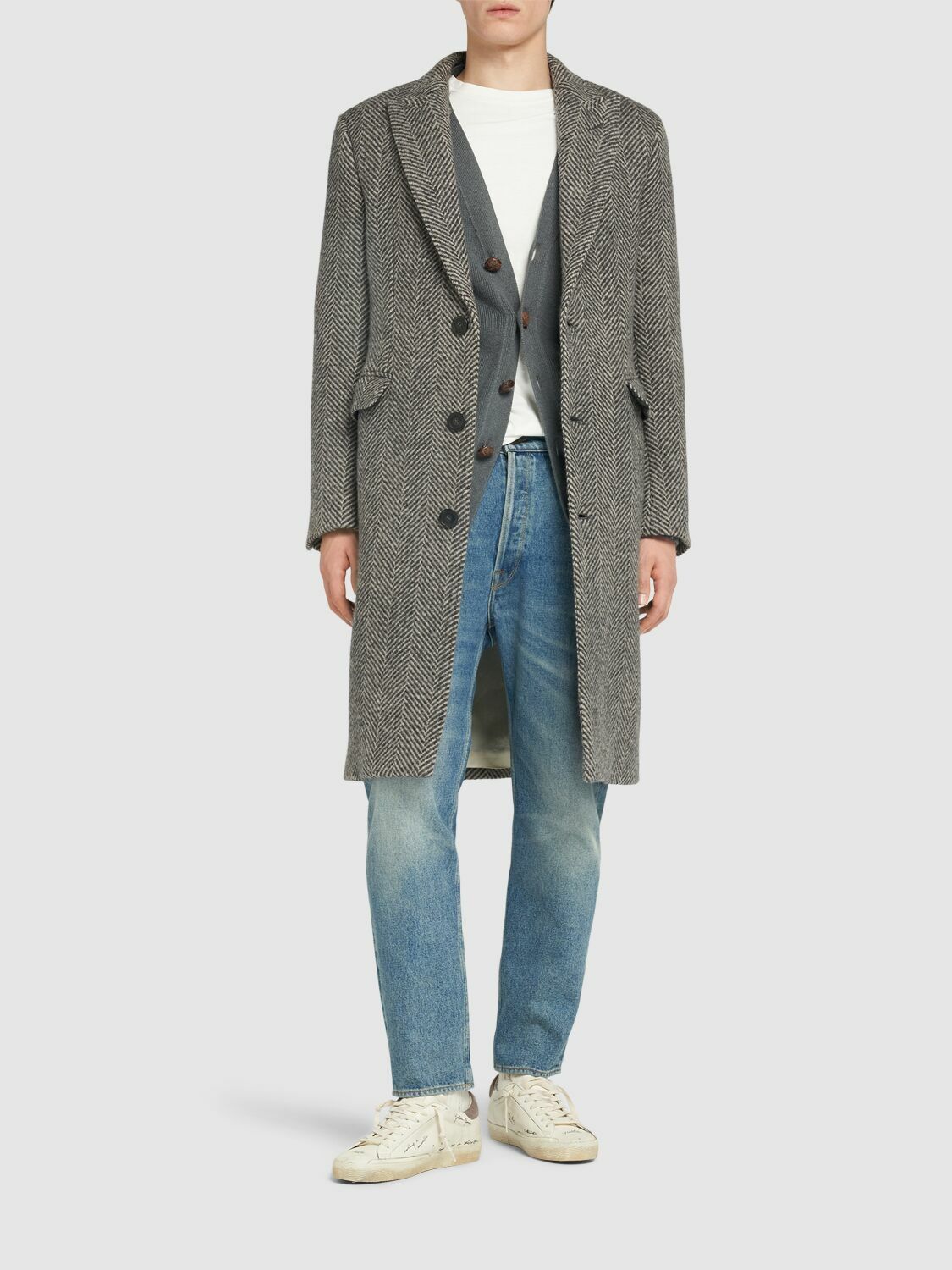 GOLDEN GOOSE Golden Virgin Wool Single Breasted Coat Golden Goose ...