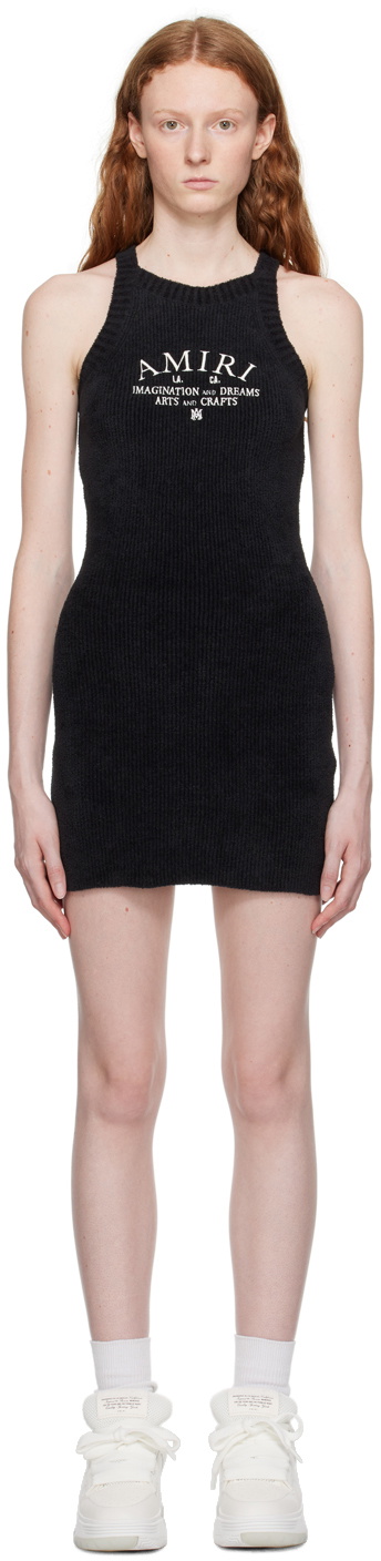 AMIRI Black Racer Back Minidress Amiri