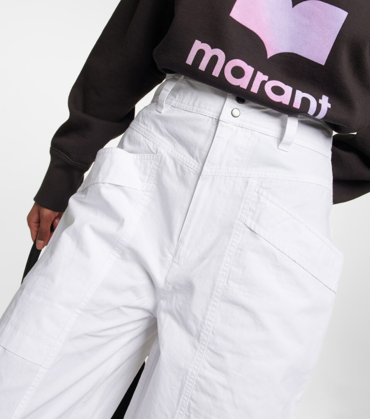 Marant Etoile Ruby high–rise cotton pants Isabel Marant Etoile