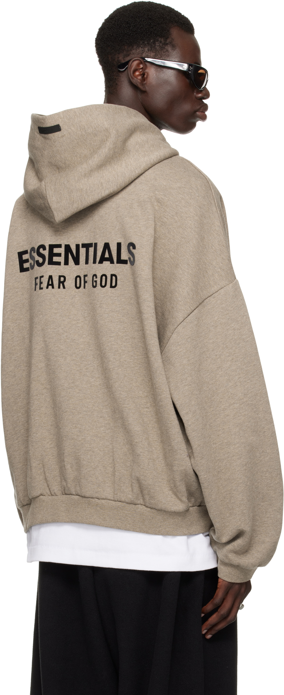 Fear of God ESSENTIALS Gray Fleece Hoodie Fear Of God Essentials
