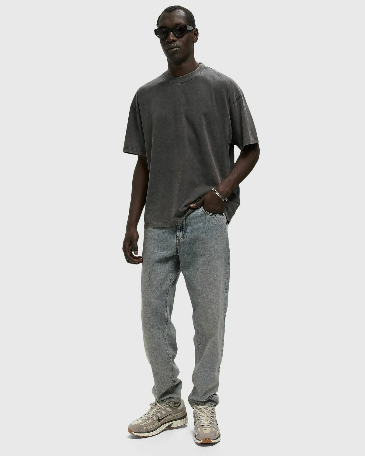 Represent Initial Oversize TEE Grey Mens Shortsleefe Represent