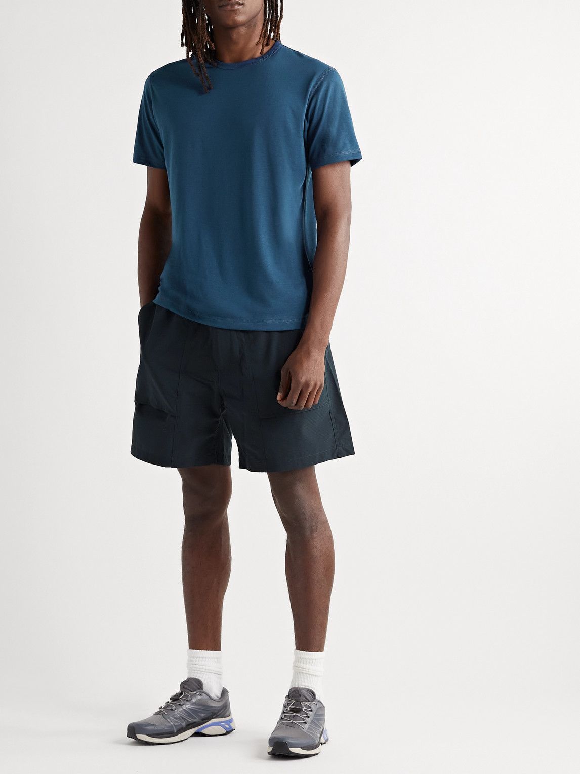 Sunspel - Dri-Release Jersey T-Shirt - Blue Sunspel